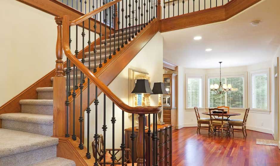 Transform Your Staircase with Elegant Red Oak Stair Treads